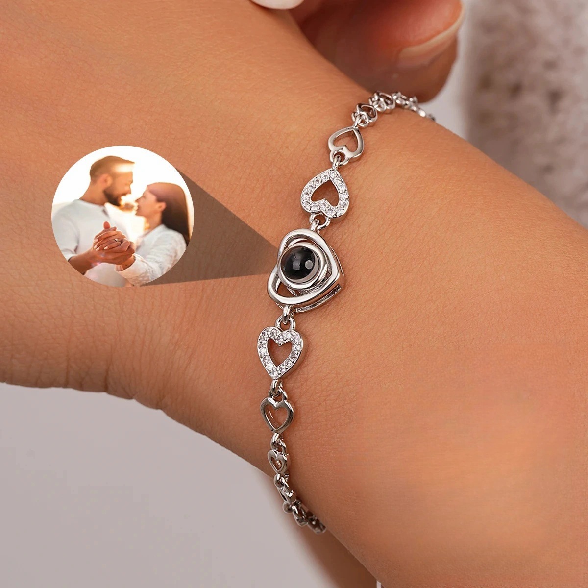 Photo Bracelet with Hidden Picture | bracelet with image inside